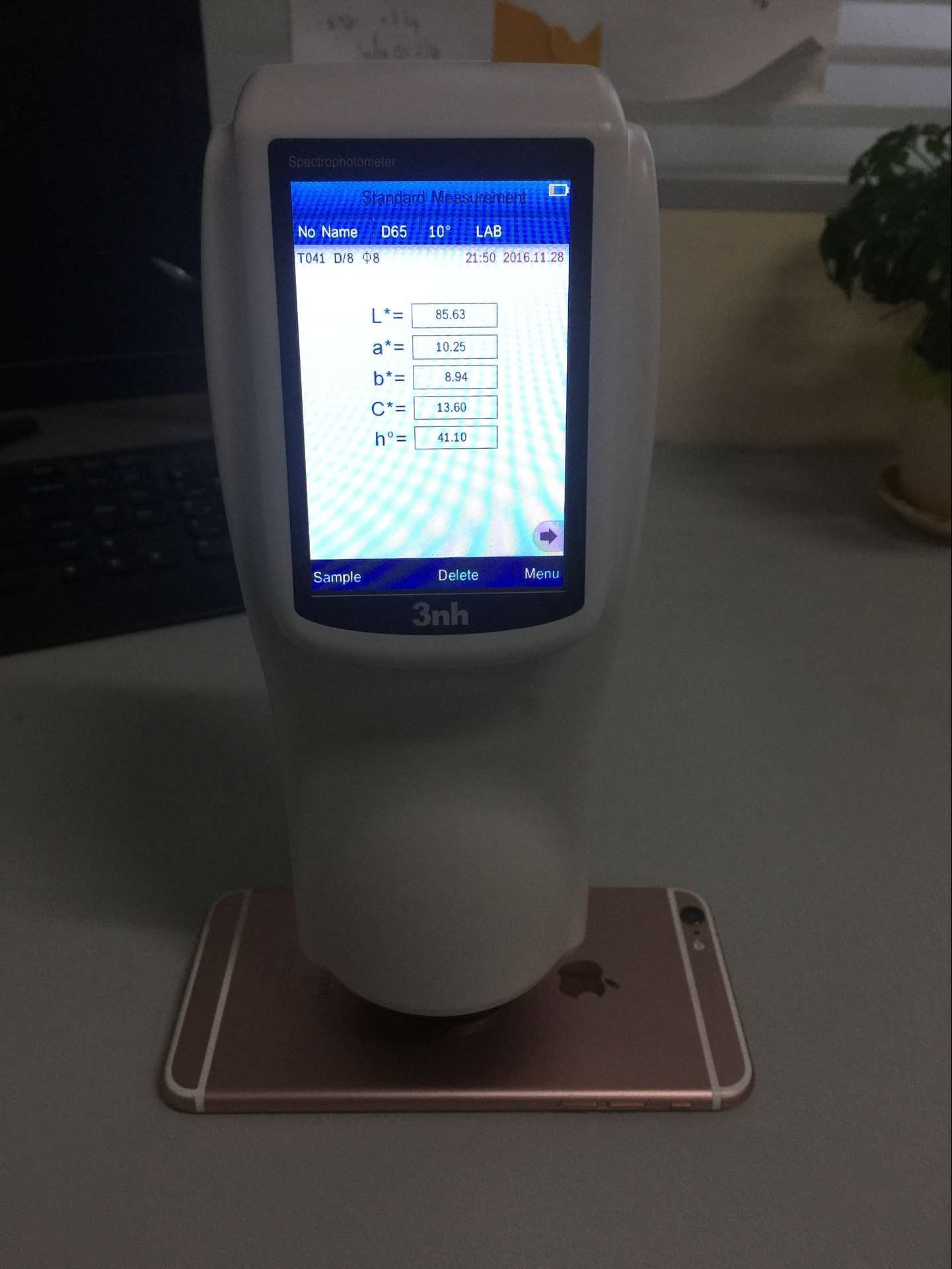 중국 상표 3nh 45/0 광택 있는 포일 색깔 다름을 위한 SCE (제외되는 거울같은 성분)를 가진 NS800 분광 광도계