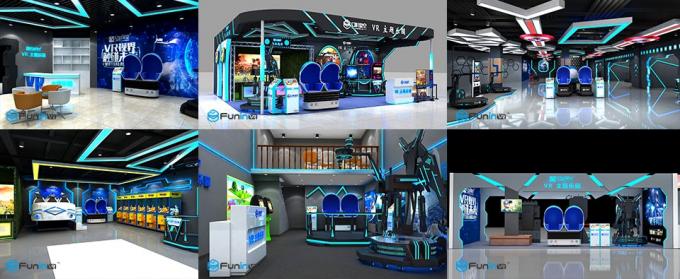 Macchina della fucilazione dello scorrevole/VR del videogioco arcade VR dei doppi sedili con due cabine dell'uovo