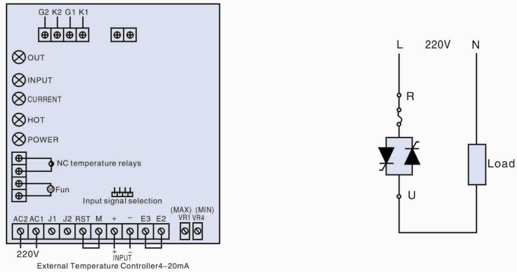 Regolatore For Heater 0 del tiristore di 11KW 57.5A