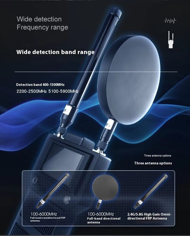 Handheld Drone Detector with Touch Screen