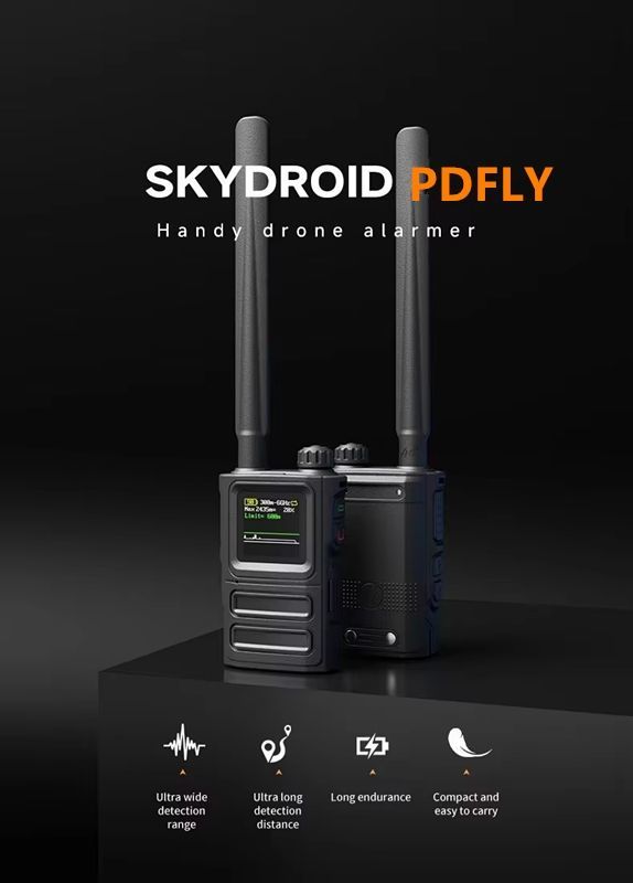 Portable Handheld 300MHz-6GHz Drone Detection Security Alarm System Drone Detector