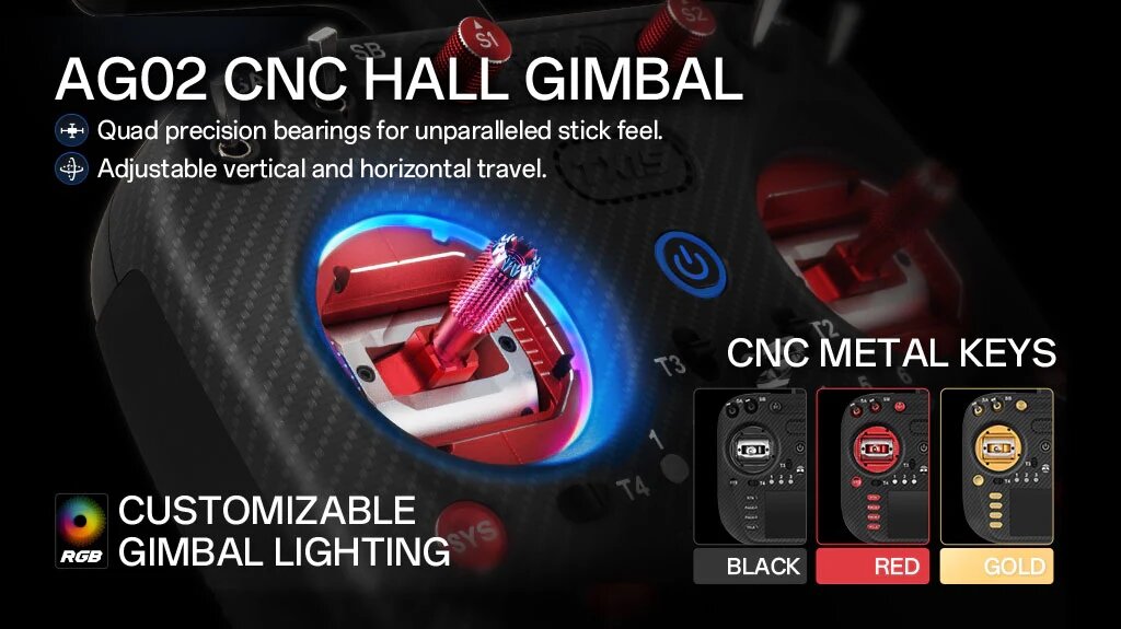 Radiomaster TX15 Max Radio Controller AG02 CNC Hall Sensor Gimbals (ELRS / M2) Remote Control