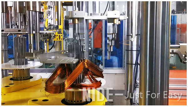 Full automatic electric motor stator coil winding machine