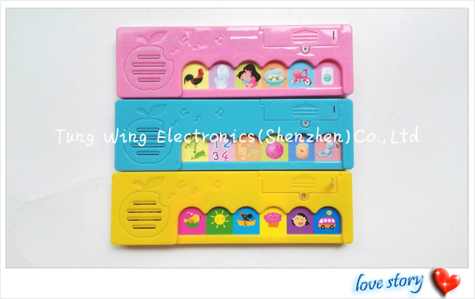 Note Shaped 6 Button Animal Sounds Book , Indoor noisy farm sound book 6
