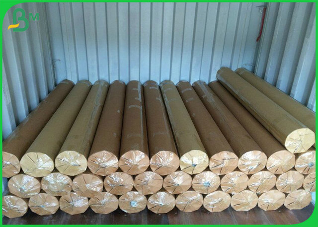 Rollo ancho superficial libre de polvo 24inches del papel de trazador del formato 70gsm 36 pulgadas de disponible Rollo ancho superficial libre de polvo 24inches del papel de trazador del formato 70gsm 36 pulgadas de disponible