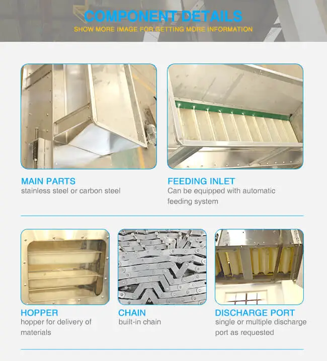 Tipo trasportatore verticale di Z di Bean Copra Almond Bucket Elevator del caffè