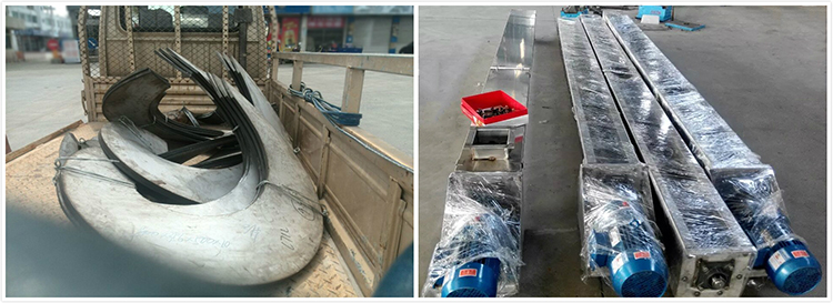 Freddo a spirale della lama di vite della lama di acciaio inossidabile delle parti continue del trasportatore