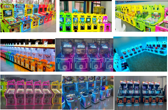 Doll Machine Coin Operated Game Machines Mini Plush Toy Claw Crane Machine 6