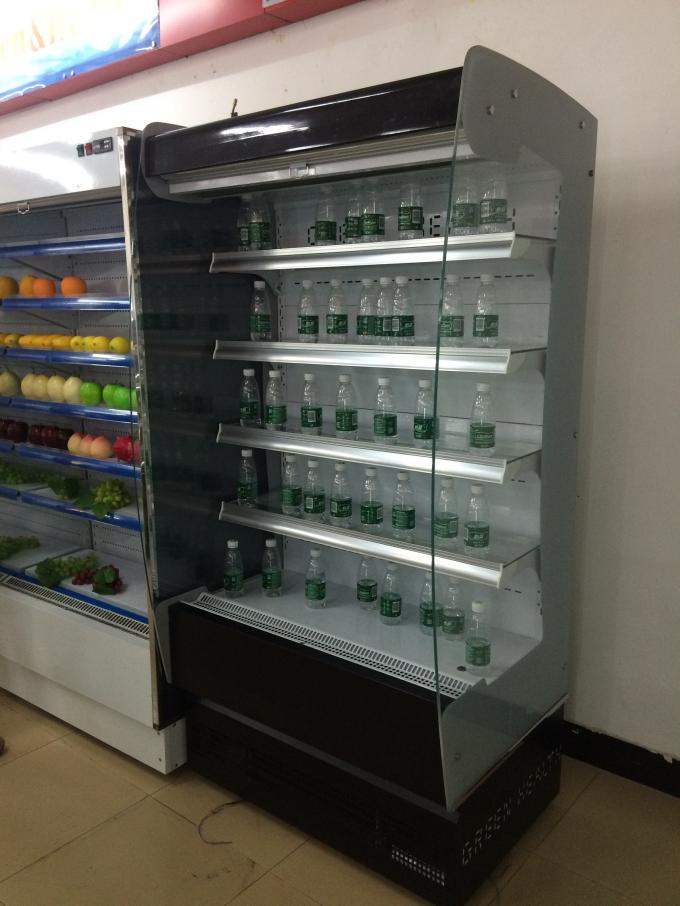 Vidrio abierto de la curva del refrigerador de Multideck del equipo de refrigeración del supermercado