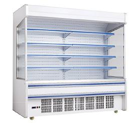 Vidrio abierto de la curva del refrigerador de Multideck del equipo de refrigeración del supermercado