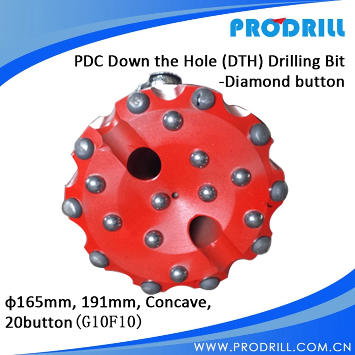 БИТ КНОПКИ PDC DTH СВЕРЛЯ - SD6 165MM