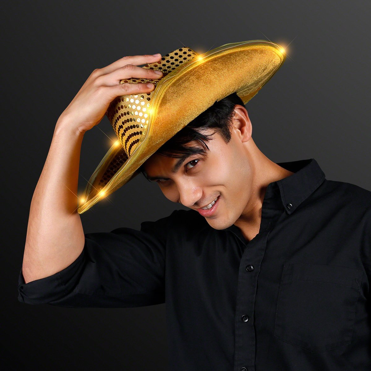 il cappello principale, cappello da cowboy principale, accende il cappello da cowboy, cappello principale la prestazione, il cappello della bandiera di U.S.A., il cappello appariscente, il cappuccio appariscente principale, il cappello al neon di incandescenza, cappuccio al neon di incandescenza