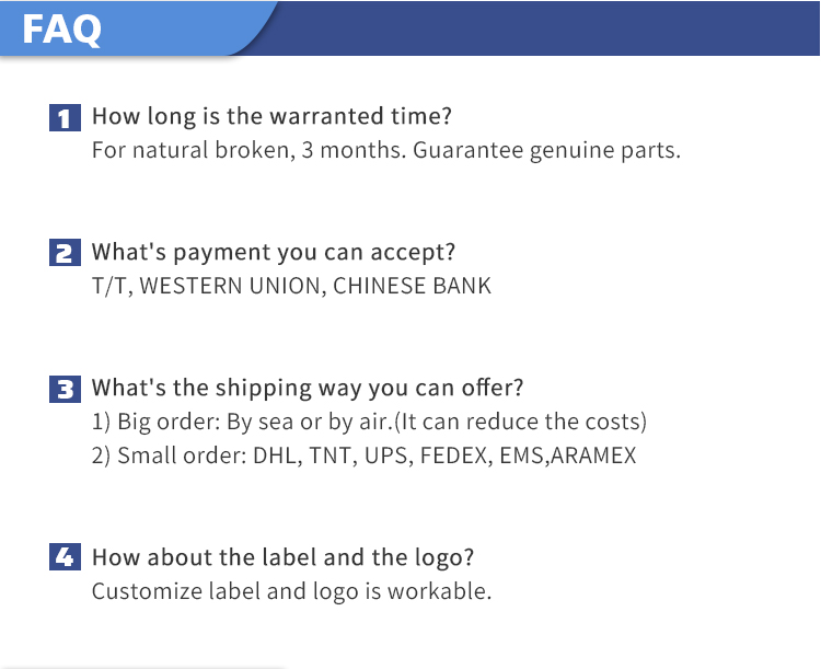 FAQ about our products