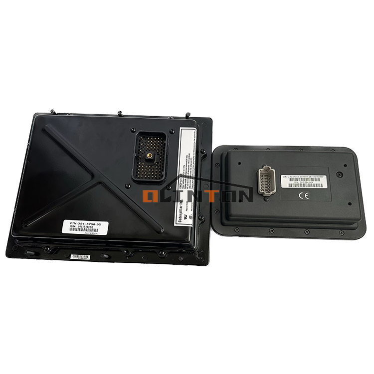 Excavator display monitor side view