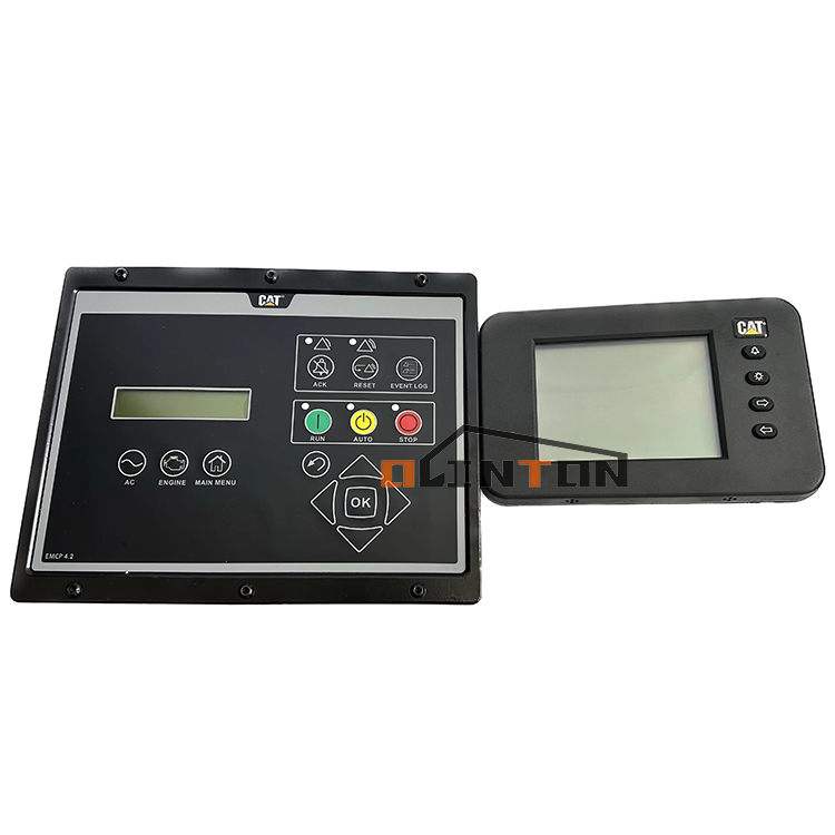 Excavator display monitor close-up