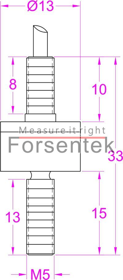 sensor en línea de la célula de carga