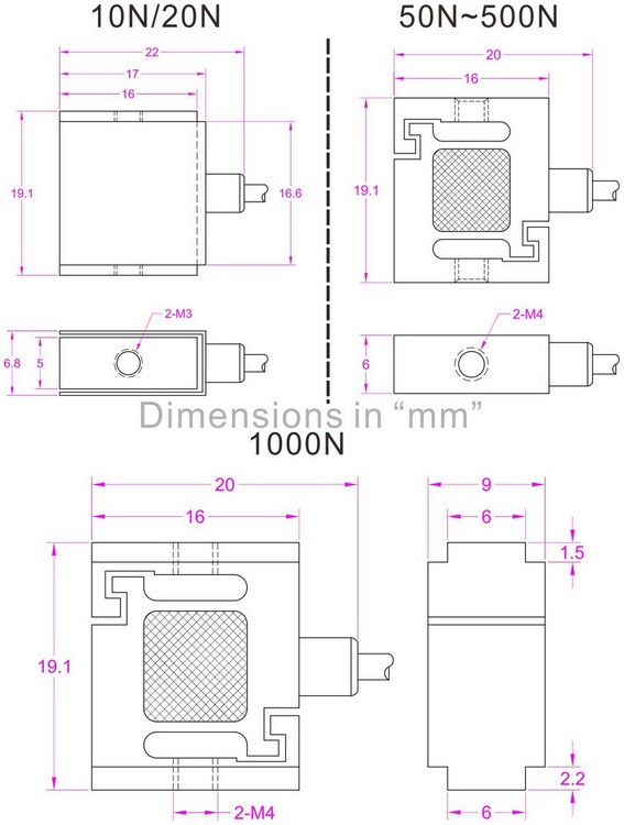 medida 5kg de la fuerza de compresión de la tensión 50N