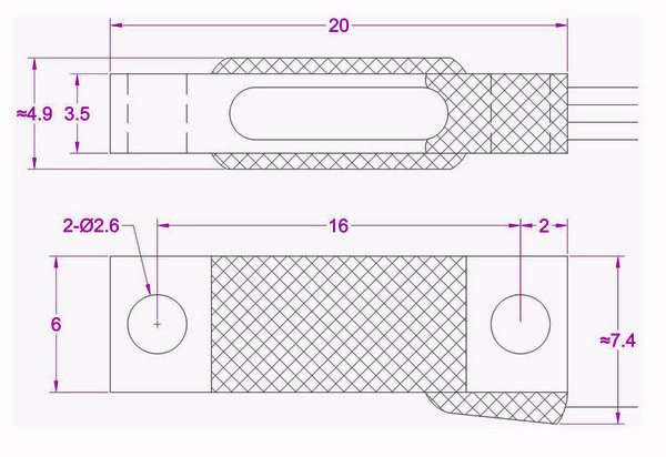 tamaño miniatura del sensor del peso 1kg