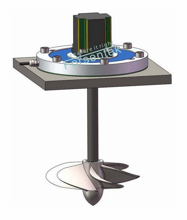 medida del esfuerzo de torsión del mezclador