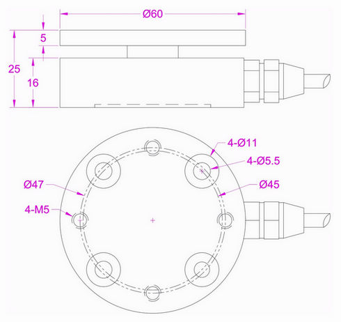 tipo célula de carga 200kg 300kg 500kg 1000kg 2000kg del reborde