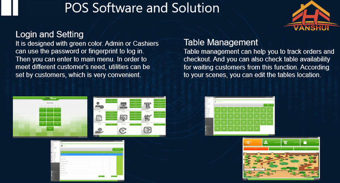 1台の生物測定の指紋スマートなPOSターミナルのすべて