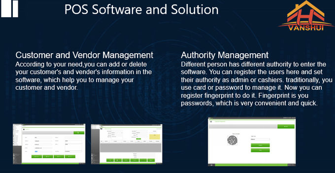 1台の生物測定の指紋スマートなPOSターミナルのすべて