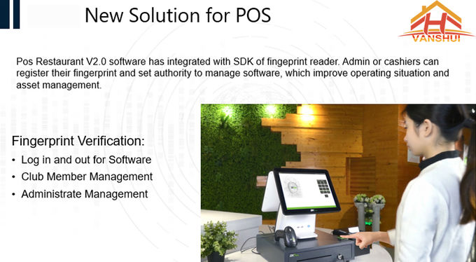 1台の生物測定の指紋スマートなPOSターミナルのすべて