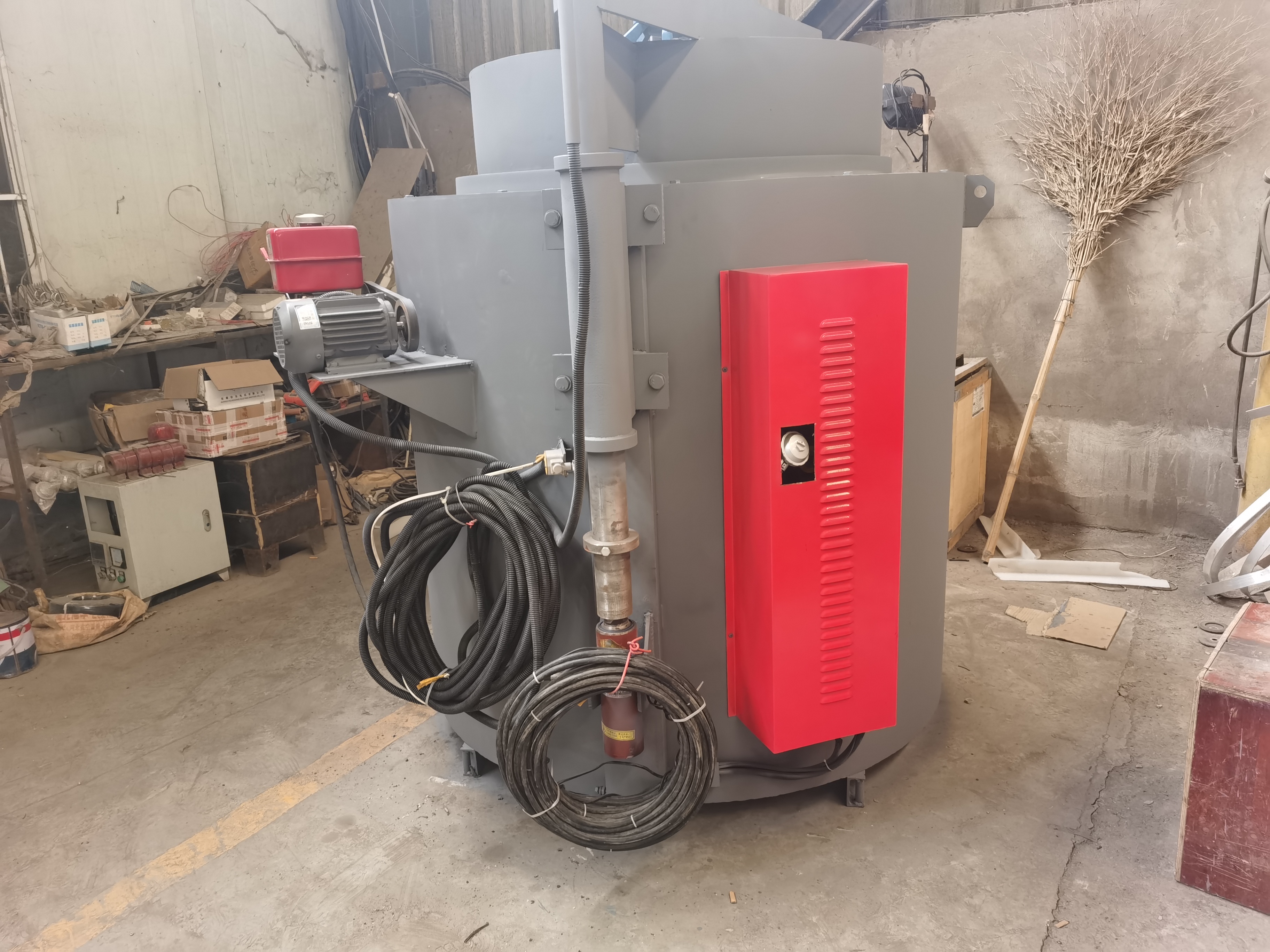 철강 알루미늄 금속 템퍼링을 위한 담금질로를 완화시키는 45 kw 핏트형