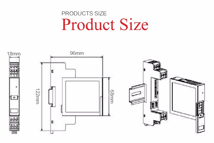 Eigensicherer Isolator des Signals 4-20ma für simulierten Thermoelementinput