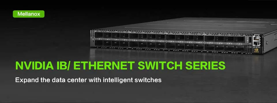 Nvidia Qm9700 1u Ndr 400gbps Infiniband Switch Mqm9700-Ns2r (920-9B210-00RN-0M2)