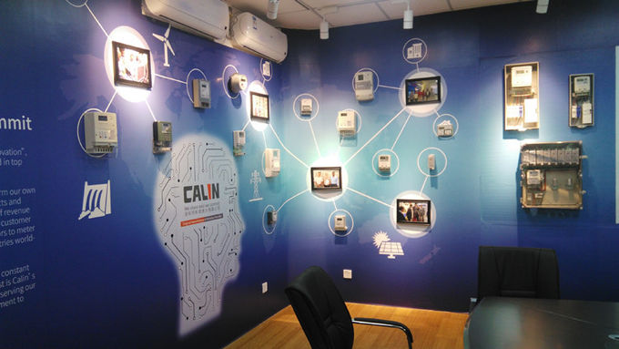 Η επίδειξη STS LCD προπλήρωσε τον ηλεκτρικό μετρητή 3 φάσης με το αυτόματο σύστημα 3 ανάγνωσης μετρητών