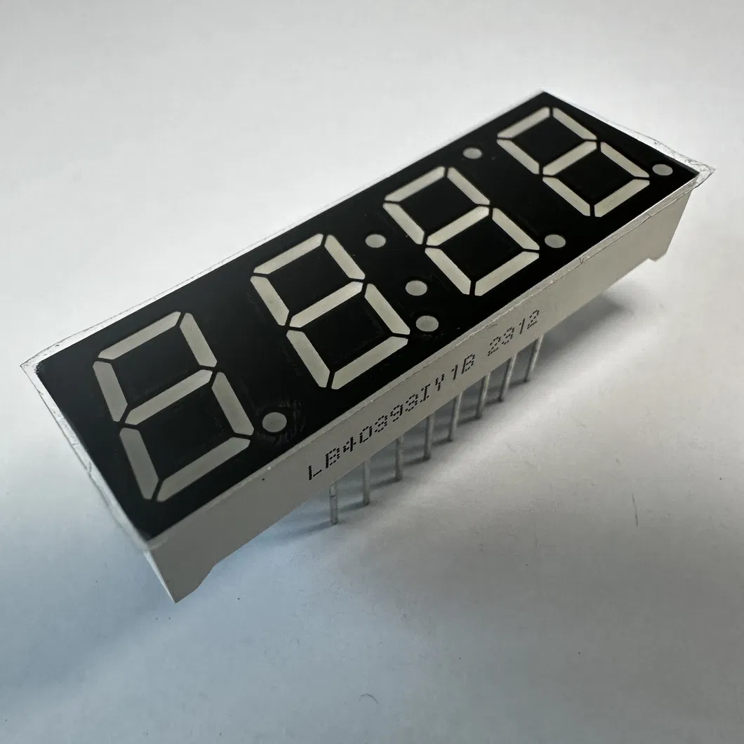 Super Bright Yellow 0.39inch 4 Digit 7 Segment LED Display Common Anode for Temperature Humidity Indicator