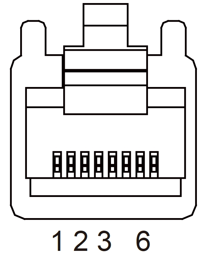 RJ45 pin assignment diagram
