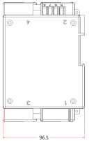 Prepaid Din-Rail Single Phase Electricity Meter with CIU For Counting The Electricity Consumption