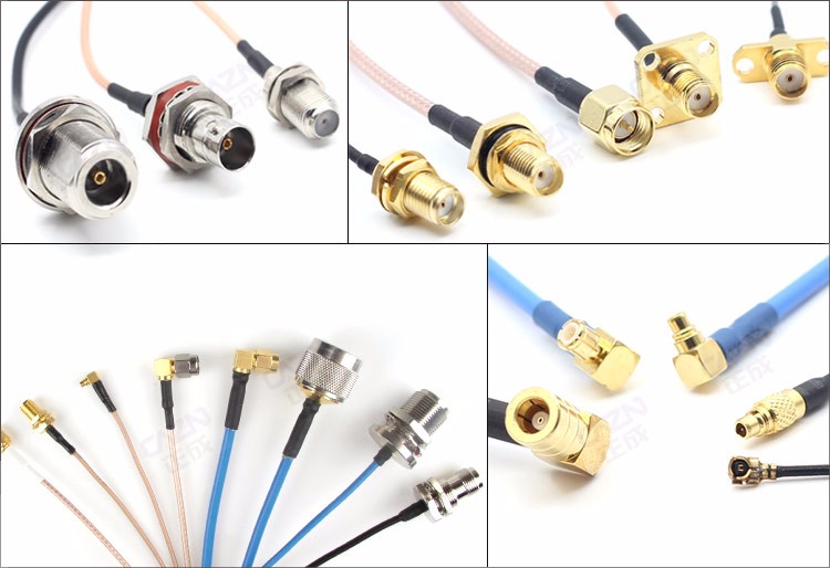 U.FL IPEX 땋아 늘인 머리에 대한 RF 케이블 어셈블리 U.FL IPEX는 1.13 밀리미터에게 0.81 밀리미터를 보냅니다