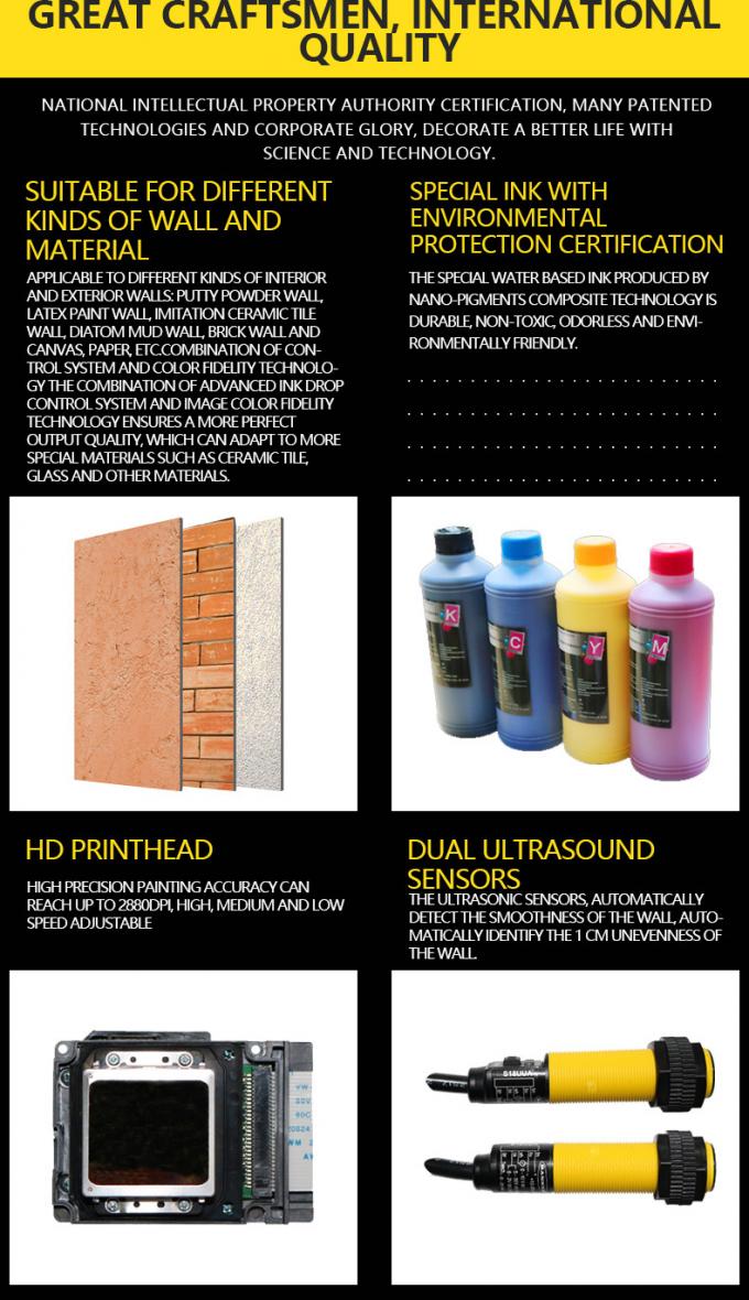 l'imprimante verticale 3d de mur de rails de 5m effectuent imprimer 2