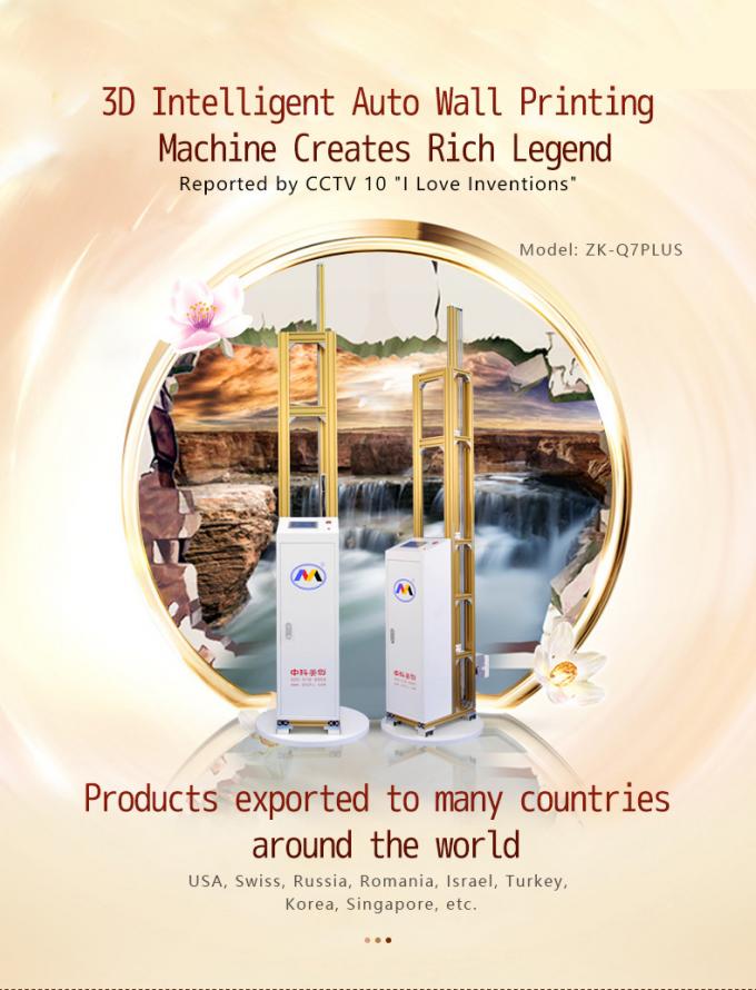 taille de peinture 2 de l'imprimante à jet d'encre du mur 3D 2.0m