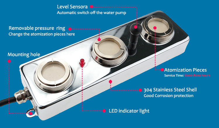 Umidificatore ultrasonico del trasduttore di alta qualità della foschia di industria ustrasonic del creatore