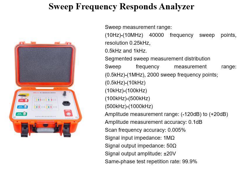 Transformer Winding Deformation Tester Sweep Frequency Response Analysis (SFRA) Tester
