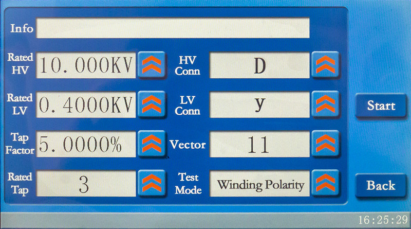 Portable Three Single Phase TTR Transformer Turn Ratio Tester