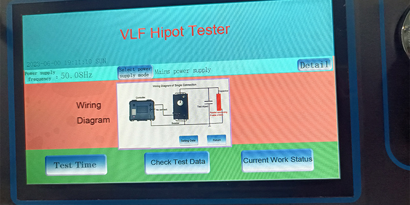 Manufacturer 50kv Vlf Cable Hipot Tester AC 0.01Hz Automatic Frequency Conversion Withstand Voltage Test