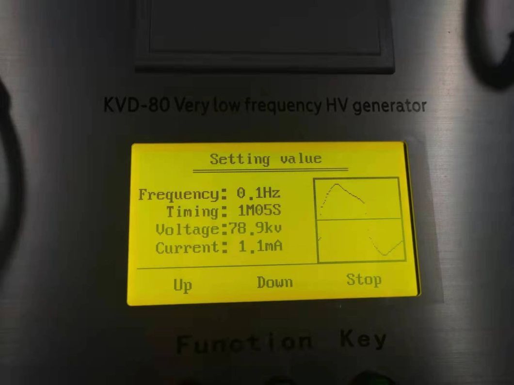 High Voltage AC Withstand Test Vlf Cable Hipot Tester 80kv 0.1Hz Frequency Voltage Test Kit