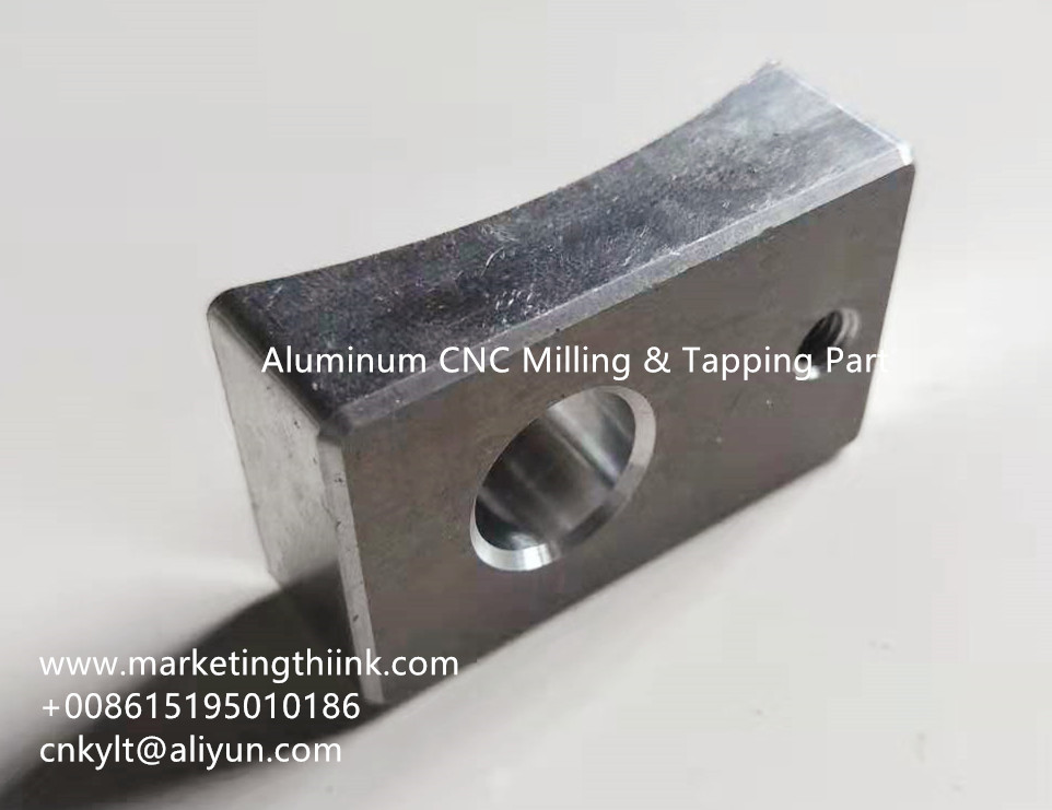 Pieza que muele y que golpea ligeramente del CNC de aluminio