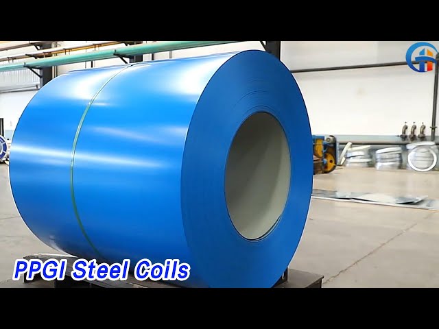 Corrugated PPGI Steel Coils Dx51d Az Hot Rolled Corrosion Resistant