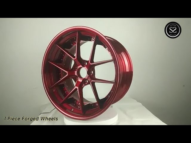 Custom Finishing 1 Piece Forged Wheels Rims A6061 T6 Aluminum Alloy