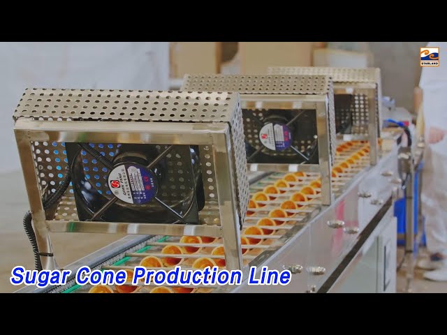 Stainless Steel Sugar Cone Production Line 1.1KW 47 Plates Horizontal Type