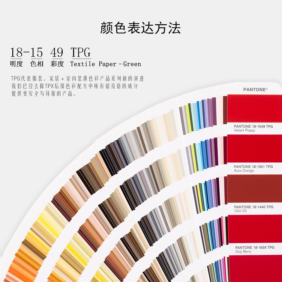 Μόδα 2020 Pantone FHIP110A TPG, εγχώριος + χρώματος εσωτερικού οδηγός - ένας δύο-οδηγός που τίθεται για τα σκληρά εγχώρια και μόδας εξαρτήματα