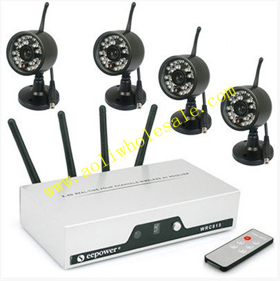 Wireless camera | 4 CH ways of video and audio and wireless monitoring camera/output wireless camera