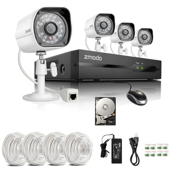 CCTV Camera |ZMODO 4 road network monitoring set - HD camera set