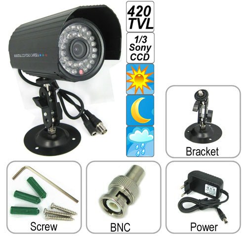 CCTV Camera | Waterproof IR Digital Sony CCD Video Camera Support 420 TV Lines